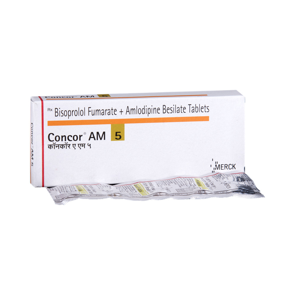 CONCOR AM 5 TABLET | PositraRx: Your Local Online Pharmacy