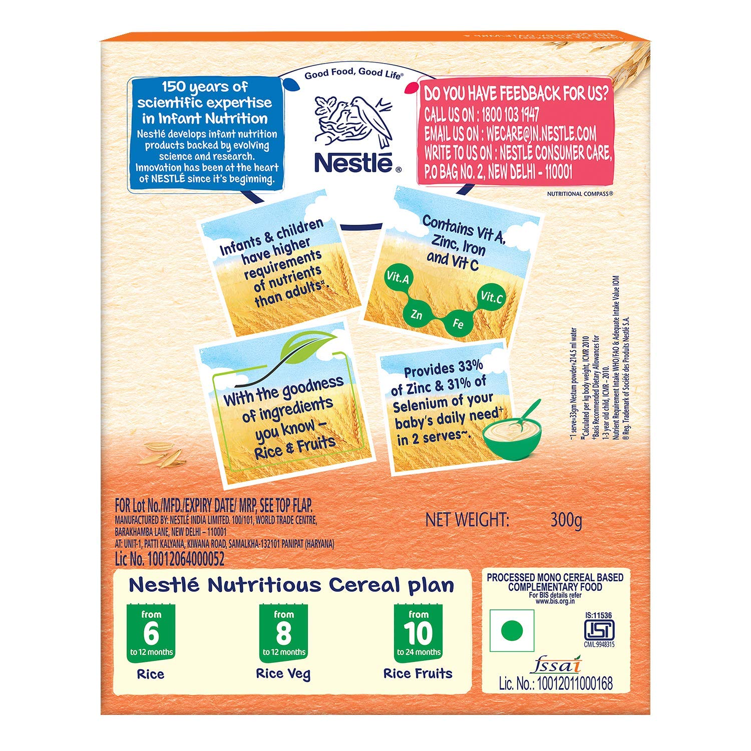 PositraRx: Your Local Online Pharmacy: NESTLE NESTUM BABY CEREAL RICE ...