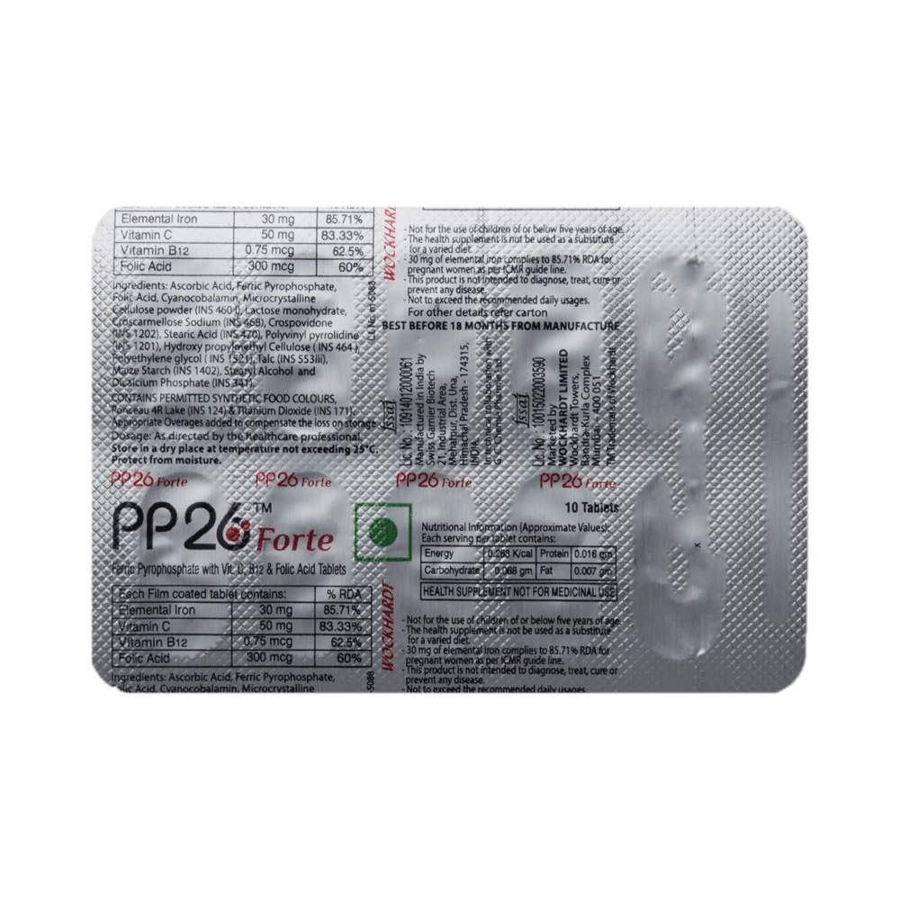 PositraRx: Your Local Online Pharmacy: PP 26 FORTE TABLET
