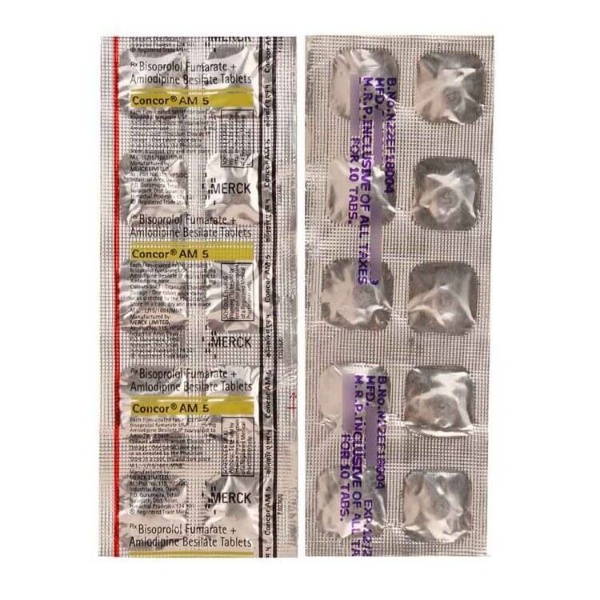 CONCOR AM 5 TABLET | PositraRx: Your Local Online Pharmacy