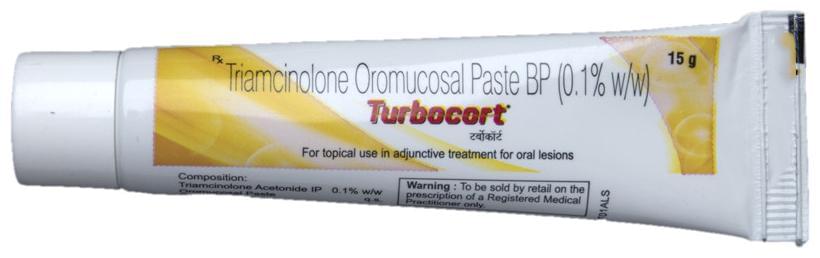 PositraRx: Your Local Online Pharmacy: TURBOCORT OROMUCOSAL PASTE 15 GM