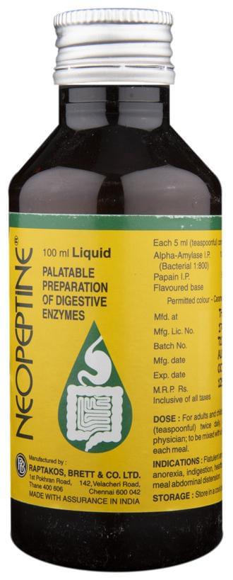 PositraRx: Your Local Online Pharmacy: NEOPEPTINE SYRUP 100 ML