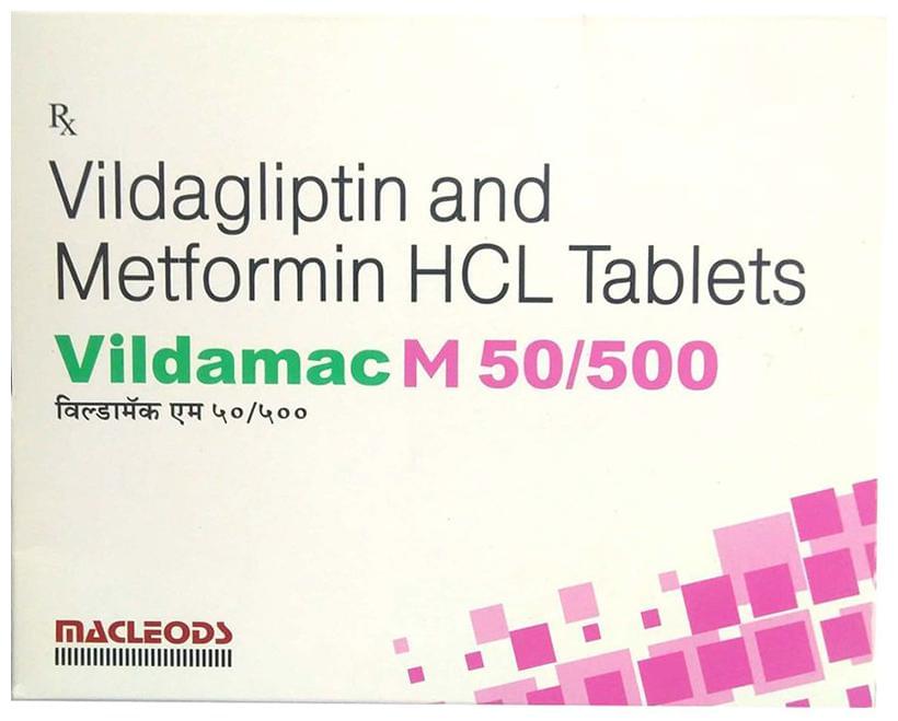 VILDAMAC M 50/500 TABLET | PositraRx: Your Local Online Pharmacy