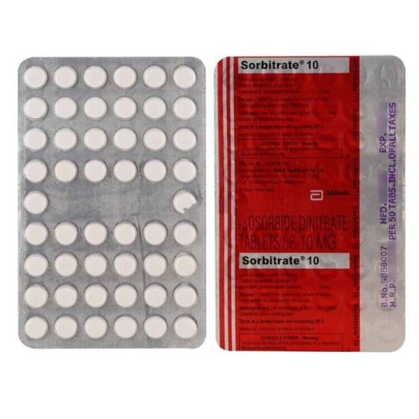PositraRx: Your Local Online Pharmacy: SORBITRATE 10 TABLET