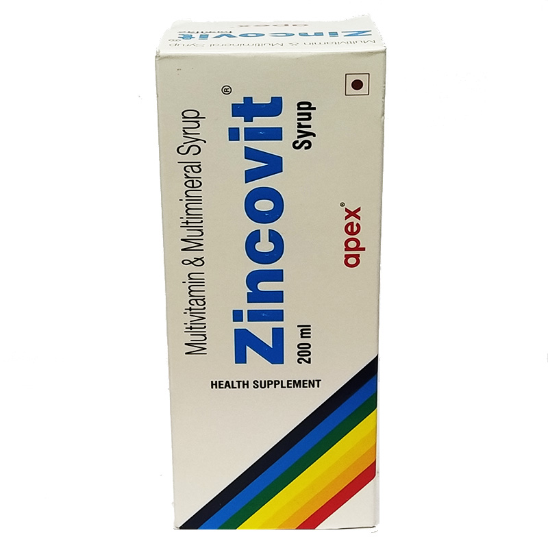 Zincovit Bottle Of 200ml Syrup (red) Best Shop | www.oceanproperty.co.th