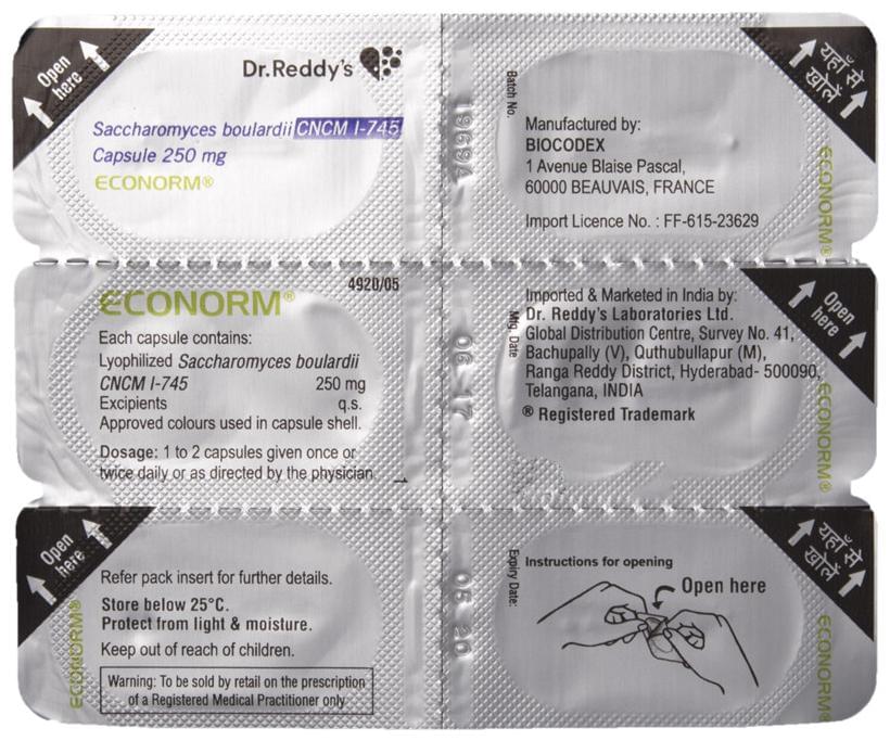 ECONORM CAPSULE | PositraRx: Your Local Online Pharmacy