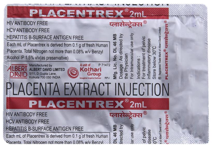 PositraRx: Your Local Online Pharmacy: PLACENTREX INJECTION