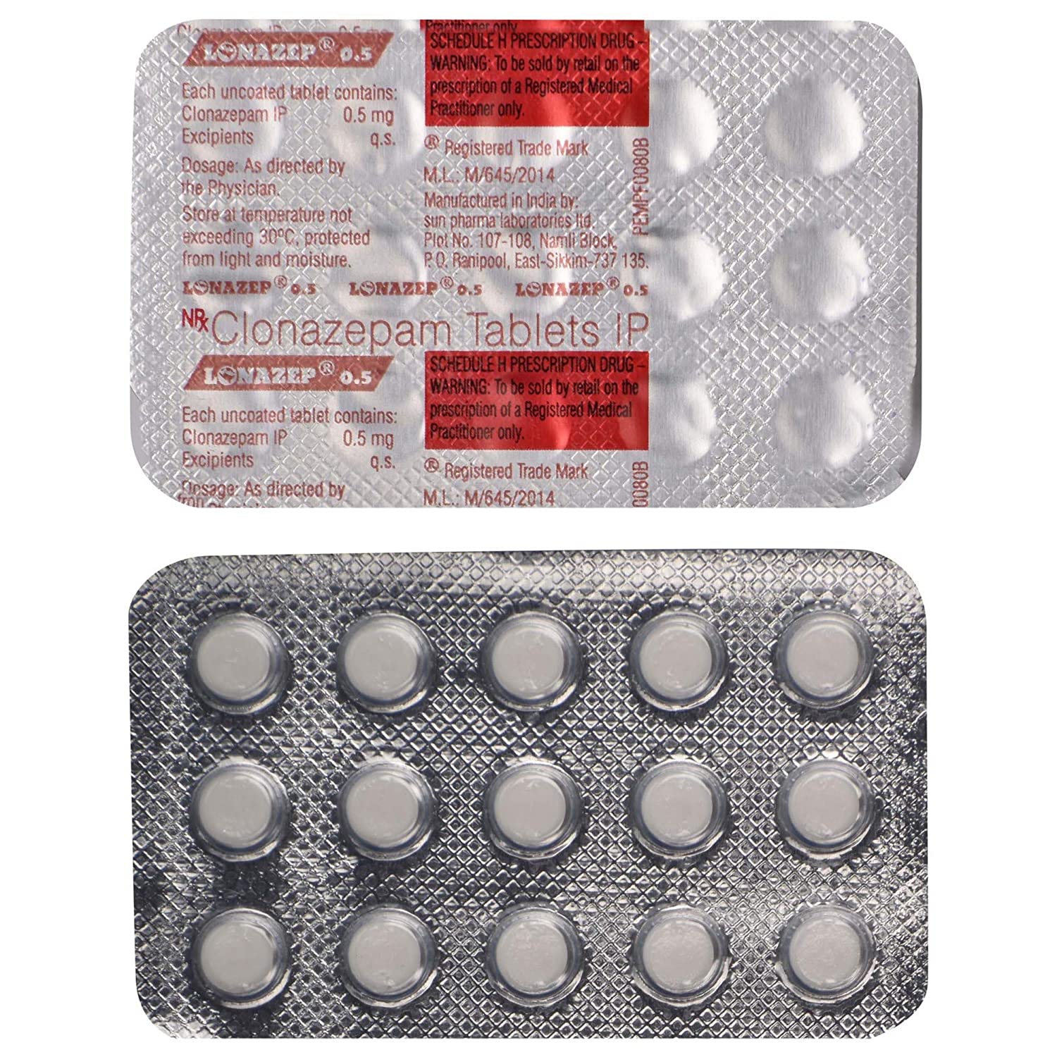LONAZEP 0.5 MG TABLET | PositraRx: Your Local Online Pharmacy