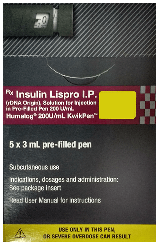 Humalog® U-200 KwikPen® Humalog® (insulin Lispro, 49% OFF