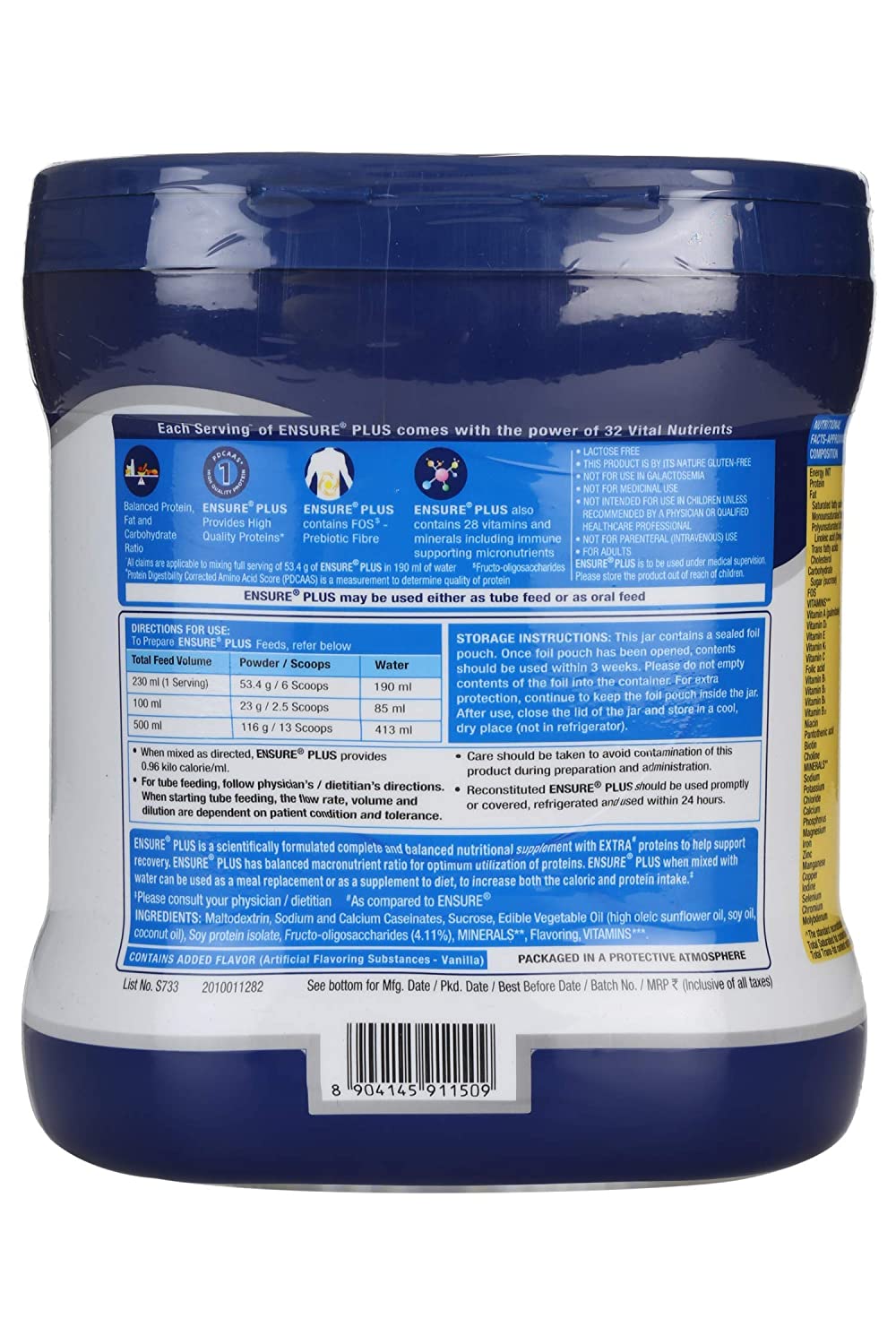 PositraRx: Your Local Online Pharmacy: ENSURE PLUS WITH HMB VANILLA ...