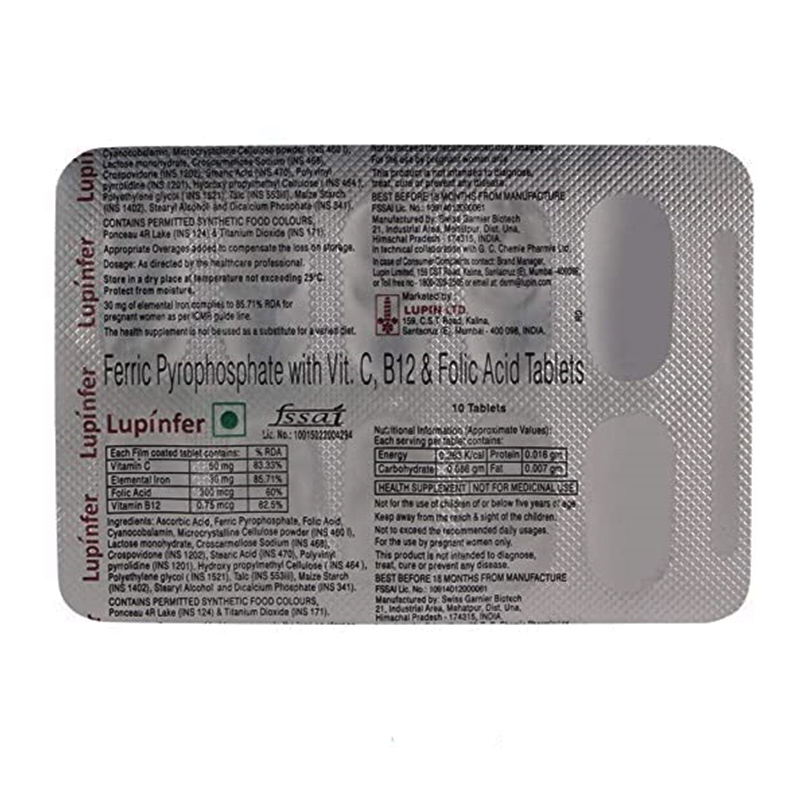 PositraRx: Your Local Online Pharmacy: LUPINFER TABLET