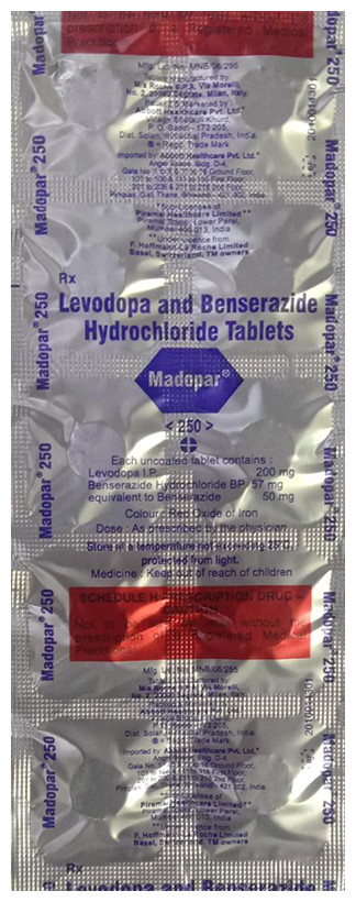 PositraRx: Your Local Online Pharmacy: MADOPAR 250 TABLET